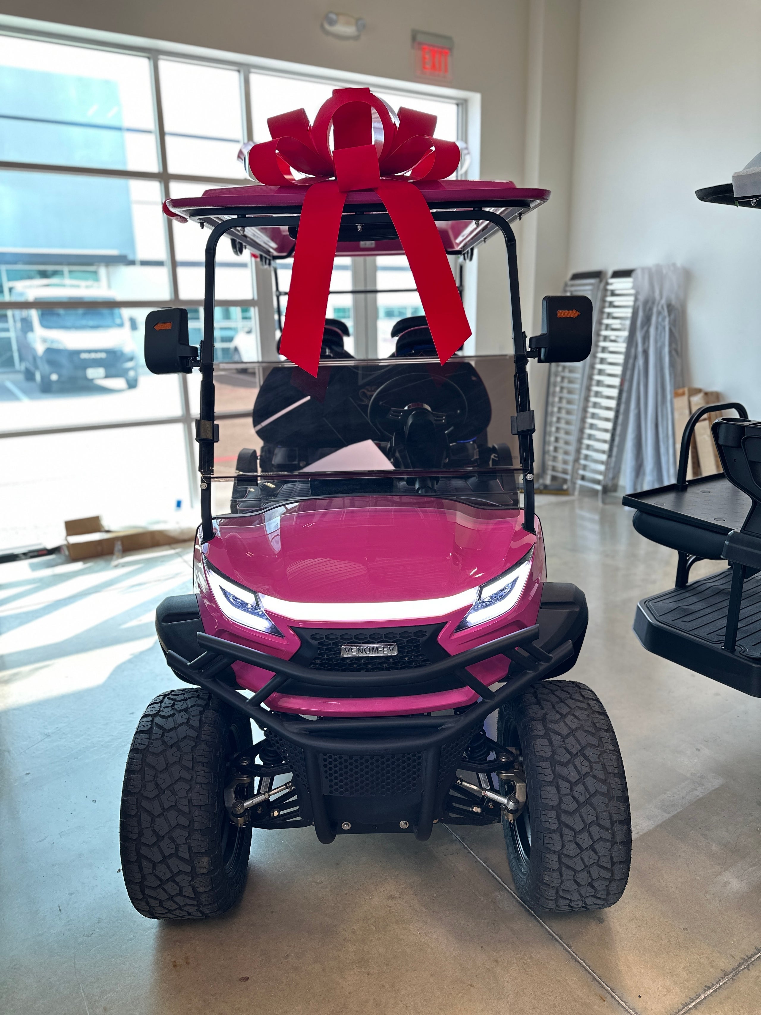 Venom Strike 4 Forward Facing Golf Cart, Super Pink | GreenWheels ...